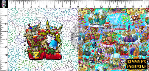Movie Goblin Toon - Popcorn DP | K&A Custom Fabrics