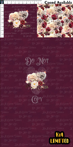 Floral Space Falcon Clothing Panel | K&A Custom Fabrics