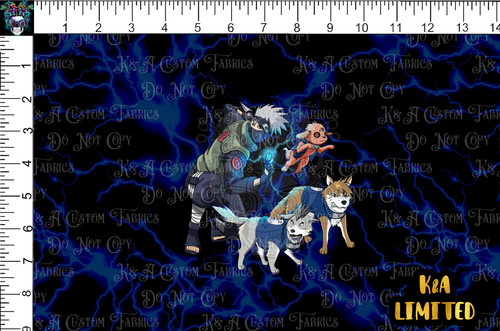 Copy Cat Ninja Dogs Tumbler Panel | K&A Custom Fabrics