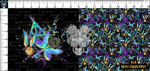 HP Neon Hallow Keys DP | K&A Custom Fabrics