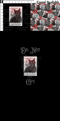 Hex Taylor Cats-Reputation Clothing Panel | K&A Custom Fabrics