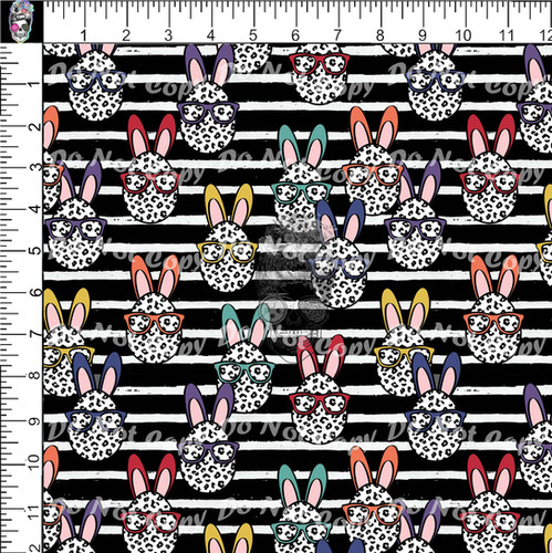 Hipster Bunny Stripes | K&A Custom Fabrics