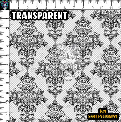 HP Goblin Bank Damask Clear/Holographic Vinyl | K&A Custom Fabrics