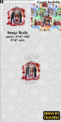 Santa Clause Toon Clothing Panel | K&A Custom Fabrics