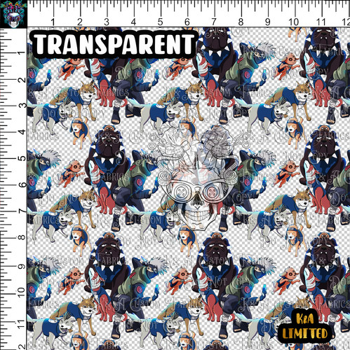 Copy Cat Ninja Dogs Clear/Holo Vinyl | K&A Custom Fabrics