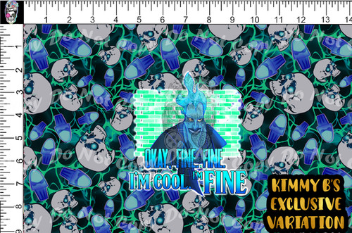 Neon Underworld Villain Tumbler Panel | K&A Custom Fabrics