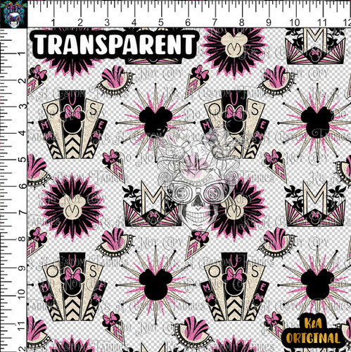 Art Deco Mouse Clear/Holo Vinyl | K&A Custom Fabrics