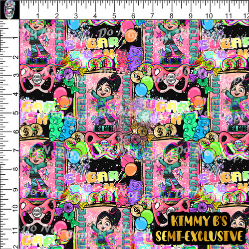 Sugar Rush Game Over Glitch | K&A Custom Fabrics