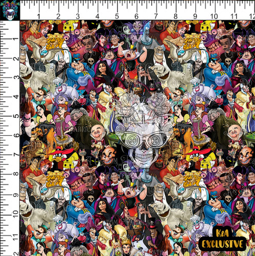 Magical Villains Stacked | K&A Custom Fabrics
