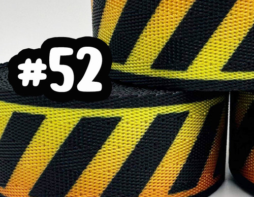 #52 Caution Webbing | K&A Custom Fabrics