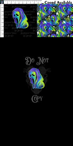 Hex Horror - Phone Call Killer Clothing Panel | K&A Custom Fabrics