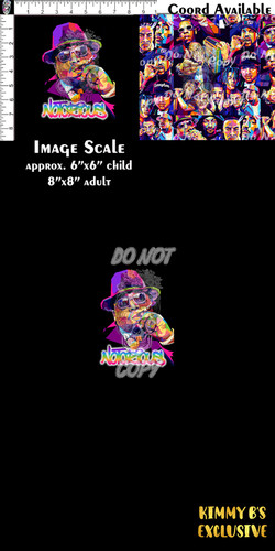 Rainbow Rappers - Notorious Clothing Panel | K&A Custom Fabrics