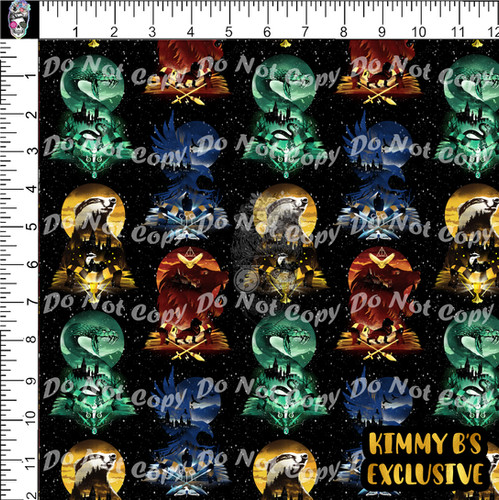 HP Houses In The Night Sky | K&A Custom Fabrics