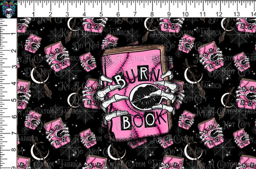 Burn Book Tumbler Panel | K&A Custom Fabrics