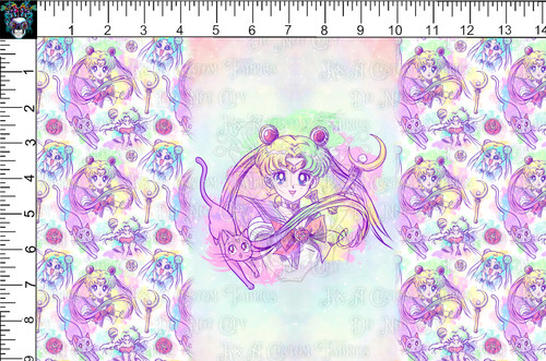 Pastel Anime Girl Tumbler Panel | K&A Custom Fabrics