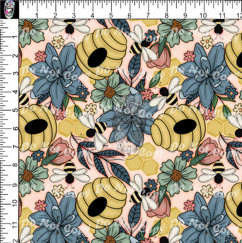 Blushing Bee Hive | K&A Custom Fabrics