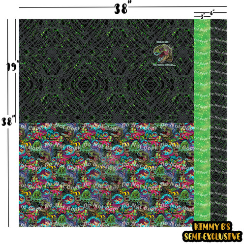 World of Dinos Boxer Panel | K&A Custom Fabrics