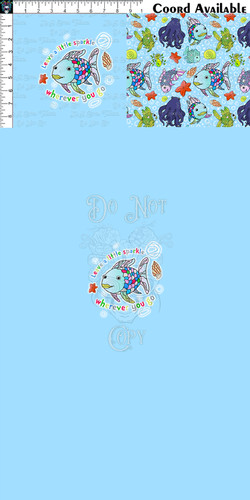 Rainbow Fish Clothing Panel | K&A Custom Fabrics
