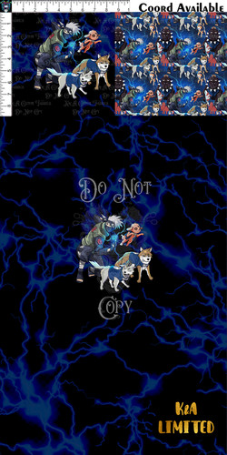 Copy Cat Ninja Dogs Clothing Panel | K&A Custom Fabrics