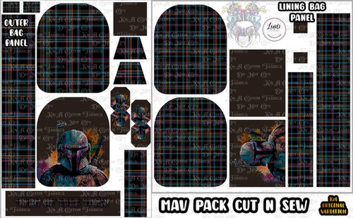 Space Bounty Hunter Plaid MP 100% | K&A Custom Fabrics