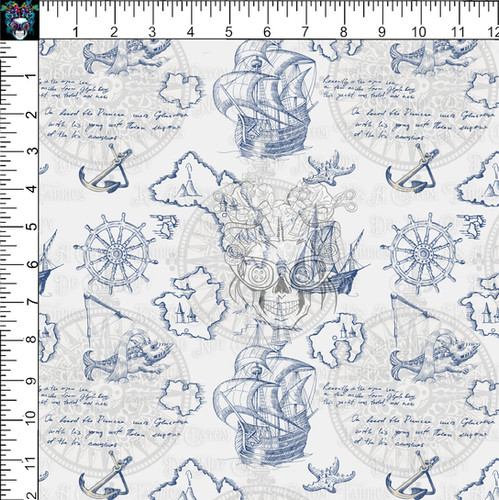 Sea Map | K&A Custom Fabrics