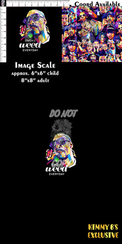 Rainbow Rappers - Snoop Clothing Panel | K&A Custom Fabrics