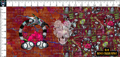 Ghost With The Most Red Toon DP | K&A Custom Fabrics