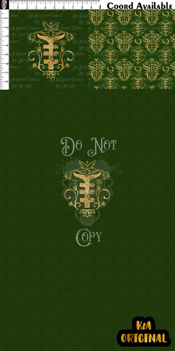 Elf Warrior Damask Clothing Panel | K&A Custom Fabrics