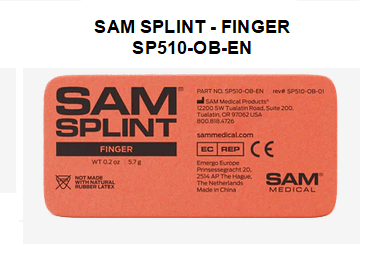SAM SPLINT FINGER - Orange/Blue | ALL SOLUTIONS