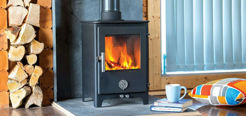 Chilli Penguin Short Penguin Eco Wood Stove - Fire BY DESIGN, Wimborne UK