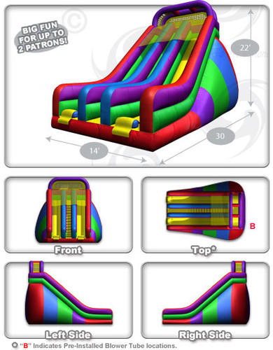 DUAL LANE SLIDE | All Needz Rental