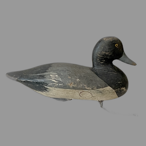 Unknown Bluebill Drake Decoy, Original Paint | Mysite