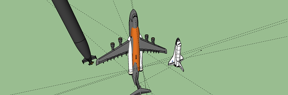 C5 Galaxy + Atlantis Space Shuttle+USS Ohio = Allan XII Space Ship