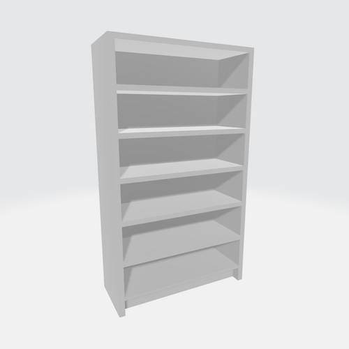 3D Modeled Bookshelf | 3D Render Guru
