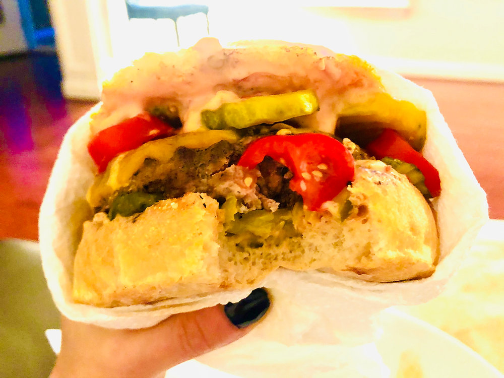 Plant-Based Burgers Versus Bison/Beef Burger