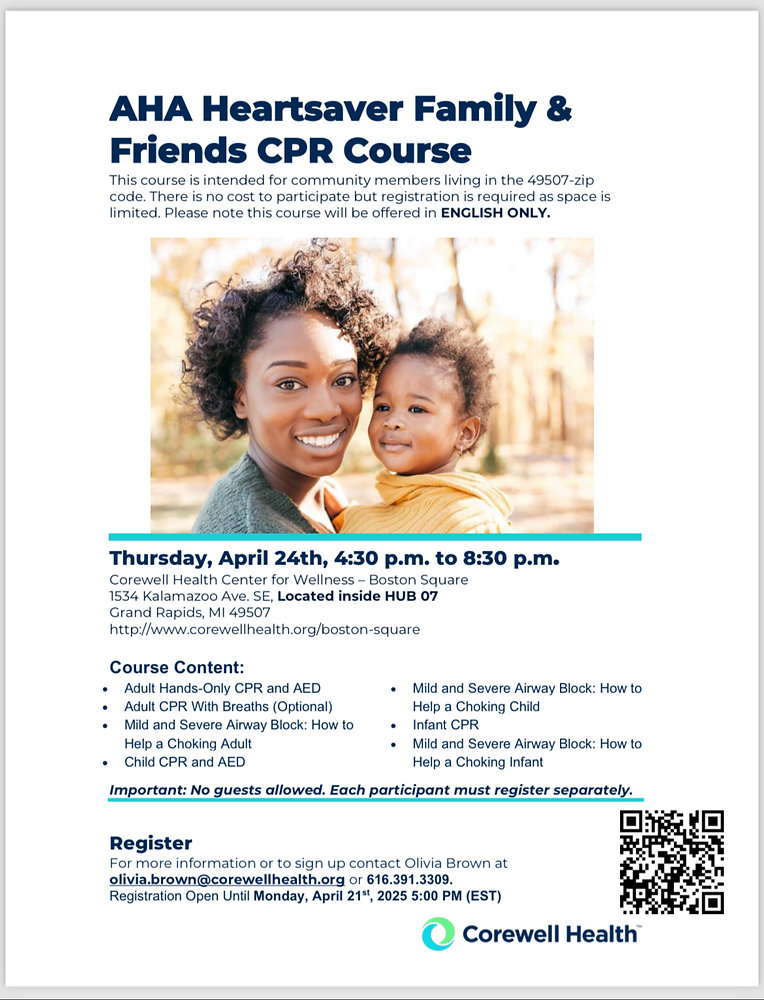 FREE CPR CLASS -AHA HEARTSAVER