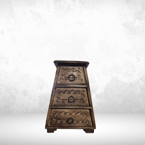 Triple Crescent Moon 3 Drawer Chest | The Journey's Path