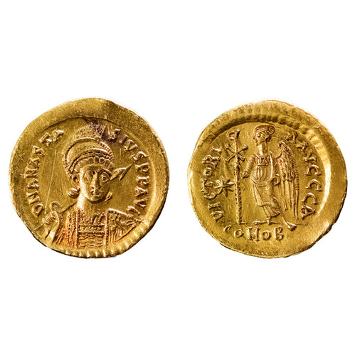 ANASTASIUS I GOLD SOLIDUS | Apollo Galleries