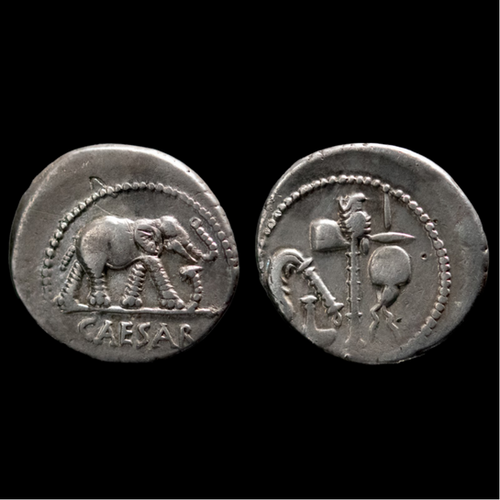 JULIUS CAESAR AR. DENARIUS | Apollo Galleries