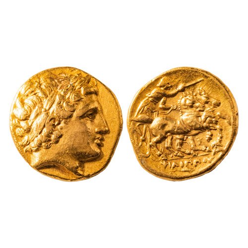 KINGDOM OF MACEDON PHILIP II GOLD STATER | Apollo Galleries