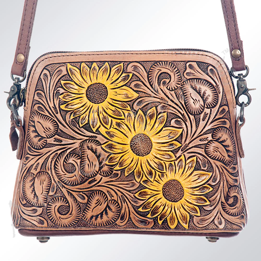 AD Leather Sunflower Purse | Twisted M Ranch