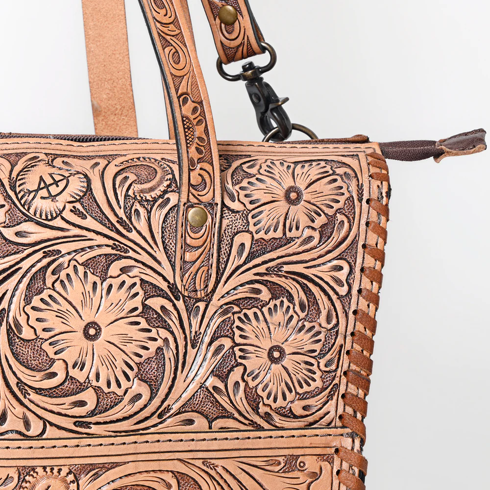 AD Floral Engraved Leather Backpack | Twisted M Ranch