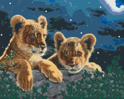 Lion Cubs 16 Baseplate Kit | Pixel Joy