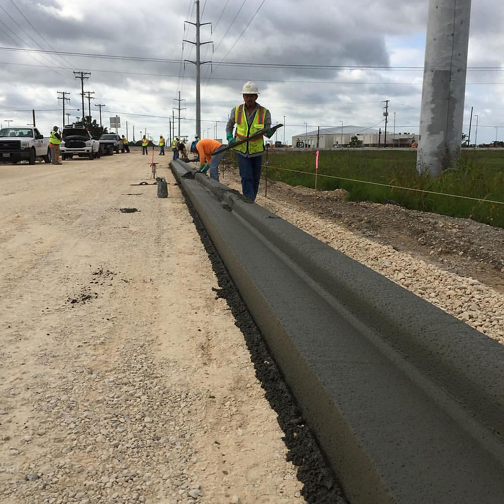 Curb, Curb and Gutter, Champion Curb, Perez Construction Company