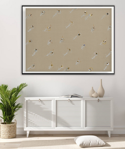 Hula Hoop linen | Art by Inbal Assa