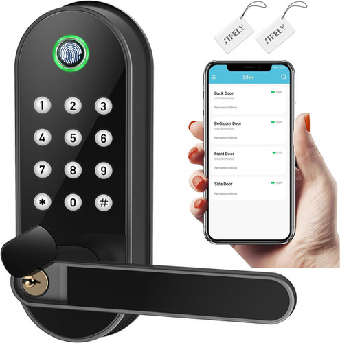 Sifely S Smart Lock - Black (ASIN: B098KMW17J, UPC: 767501154495 ...