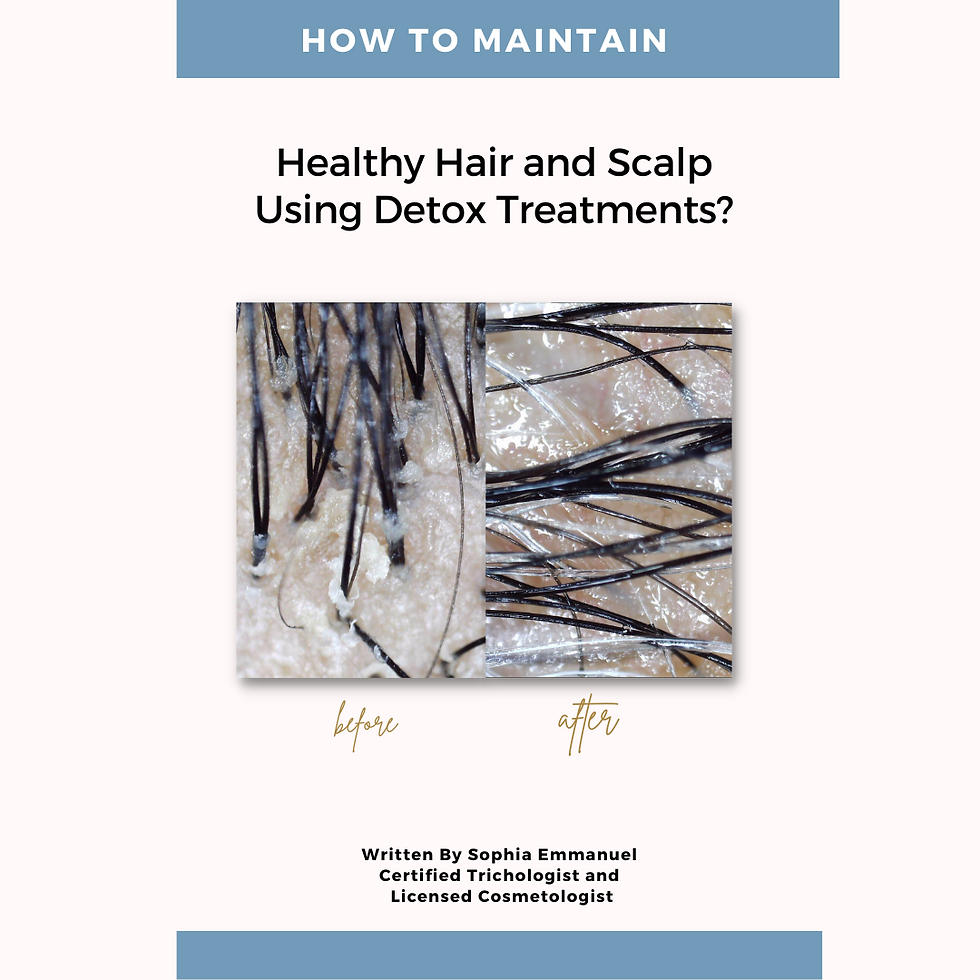 How To Maintain Healthy Hair and Scalp Using Detox Treatments | Sophia ...