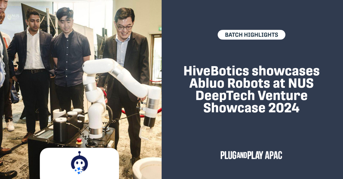 HiveBotics showcases Abluo Robots at NUS DeepTech Venture Showcase 2024
