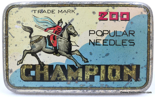CHAMPION Gramophone Needle Tin | The Tin Collector
