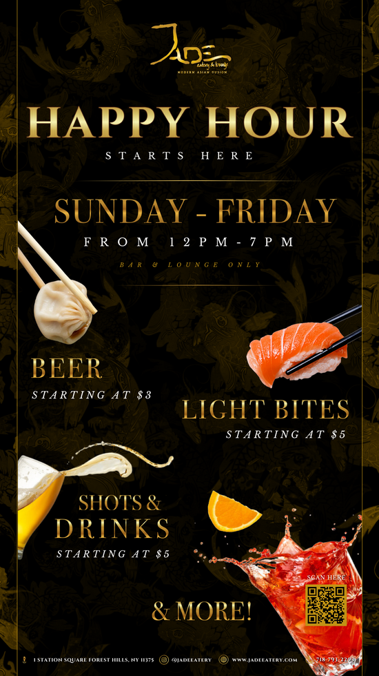 Modern Asian Fusion | Jade Eatery & Lounge | New York